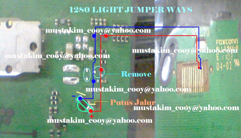 Trick Jumper Lampu Nokia 1280