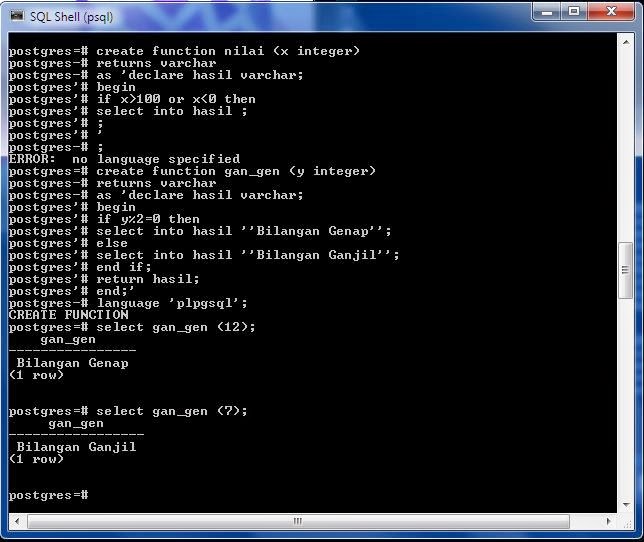 Pemahaman dan Penggunaan Fungsi serta PL/PGSQL ~ Knowledge, Society ...