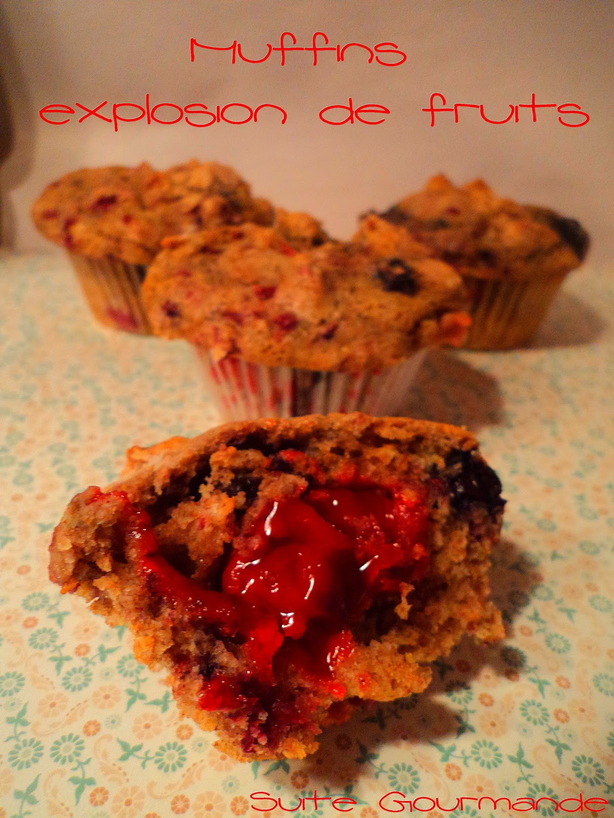 Suite Gourmande: Muffins explosion de fruits
