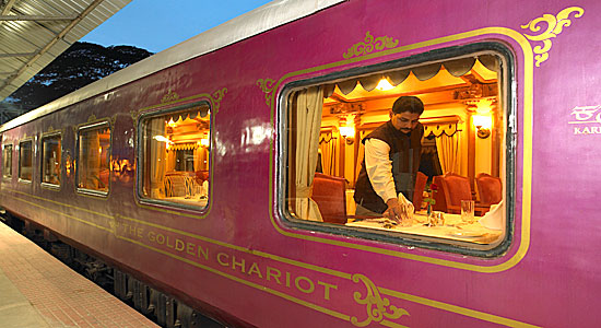 The Golden Chariot - Luxury train of south India: Golden Chariot to ...