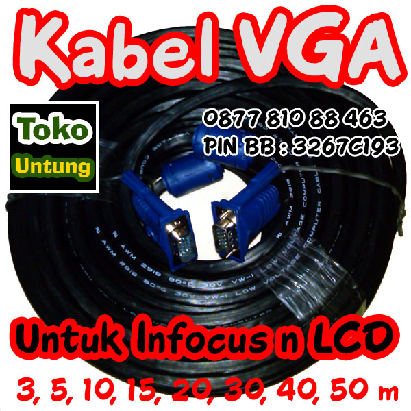 Jual Kabel VGA Untuk Projector dan Infocus