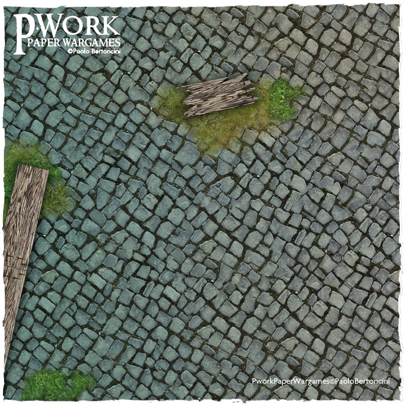 Tabletop Fix: Pwork Wargames - New Cobblestone City Gaming Mat
