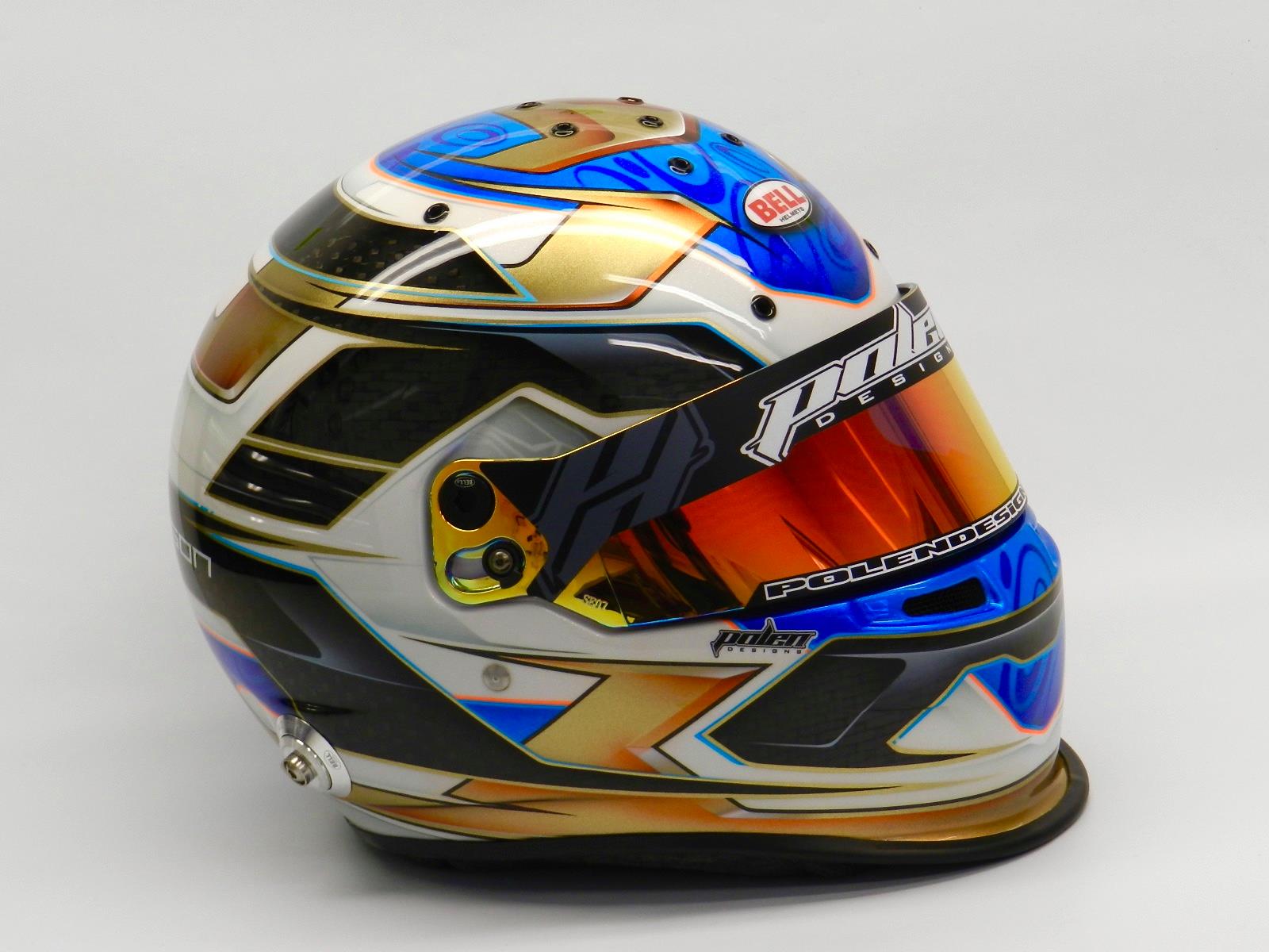 Racing Helmets Garage: Bell RS7 L.Fenderson 2017 by Polen Designs Inc.