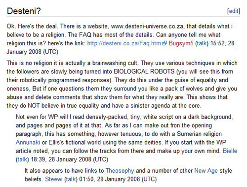 The Desteni Cult: 2012