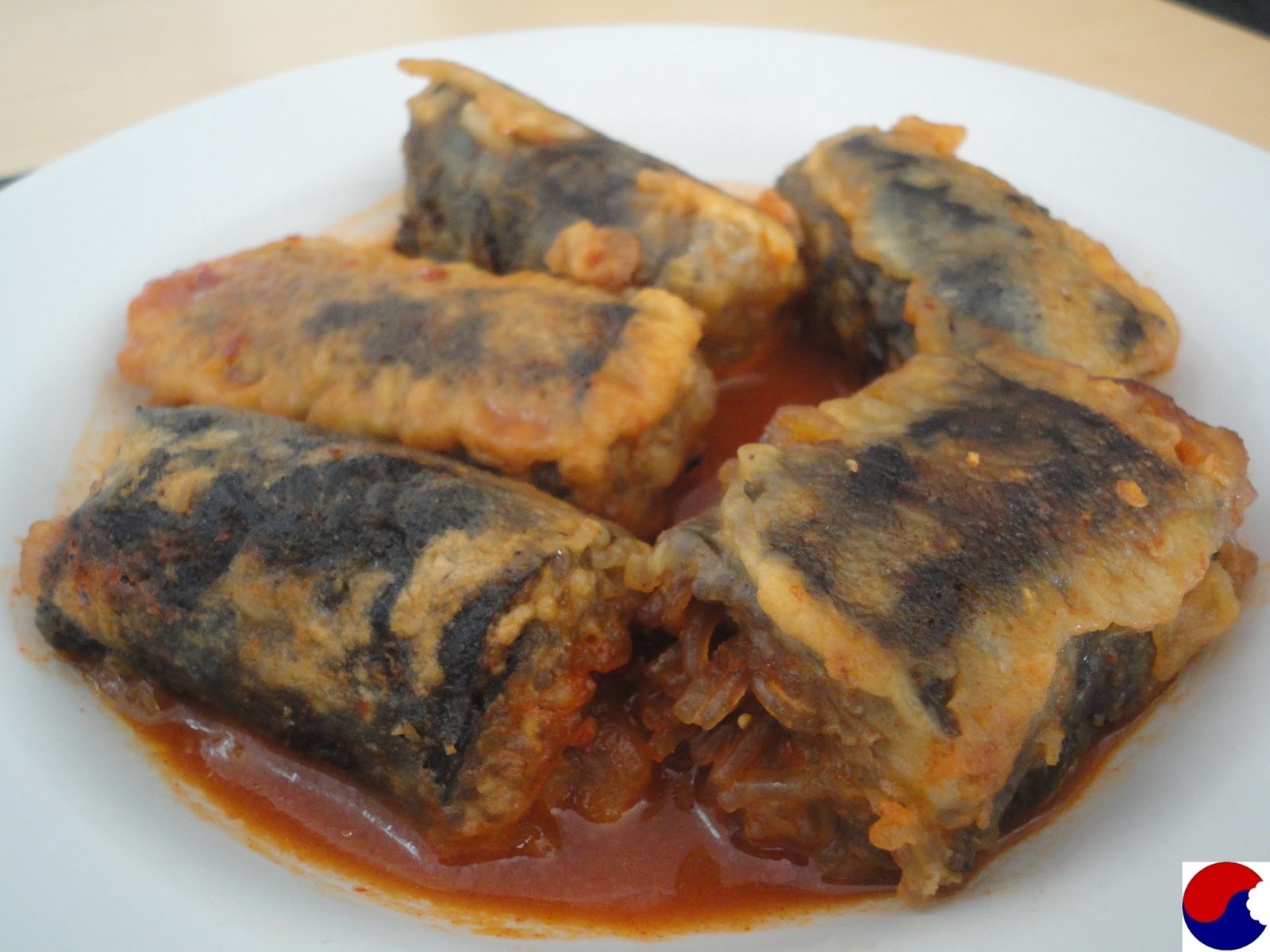 Comiéndome Corea: Kim mari, 김 말이. Comida callejera coreana.