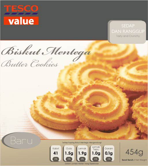 Tesco Butter Cookies Packaging Revamp | Samantha.T