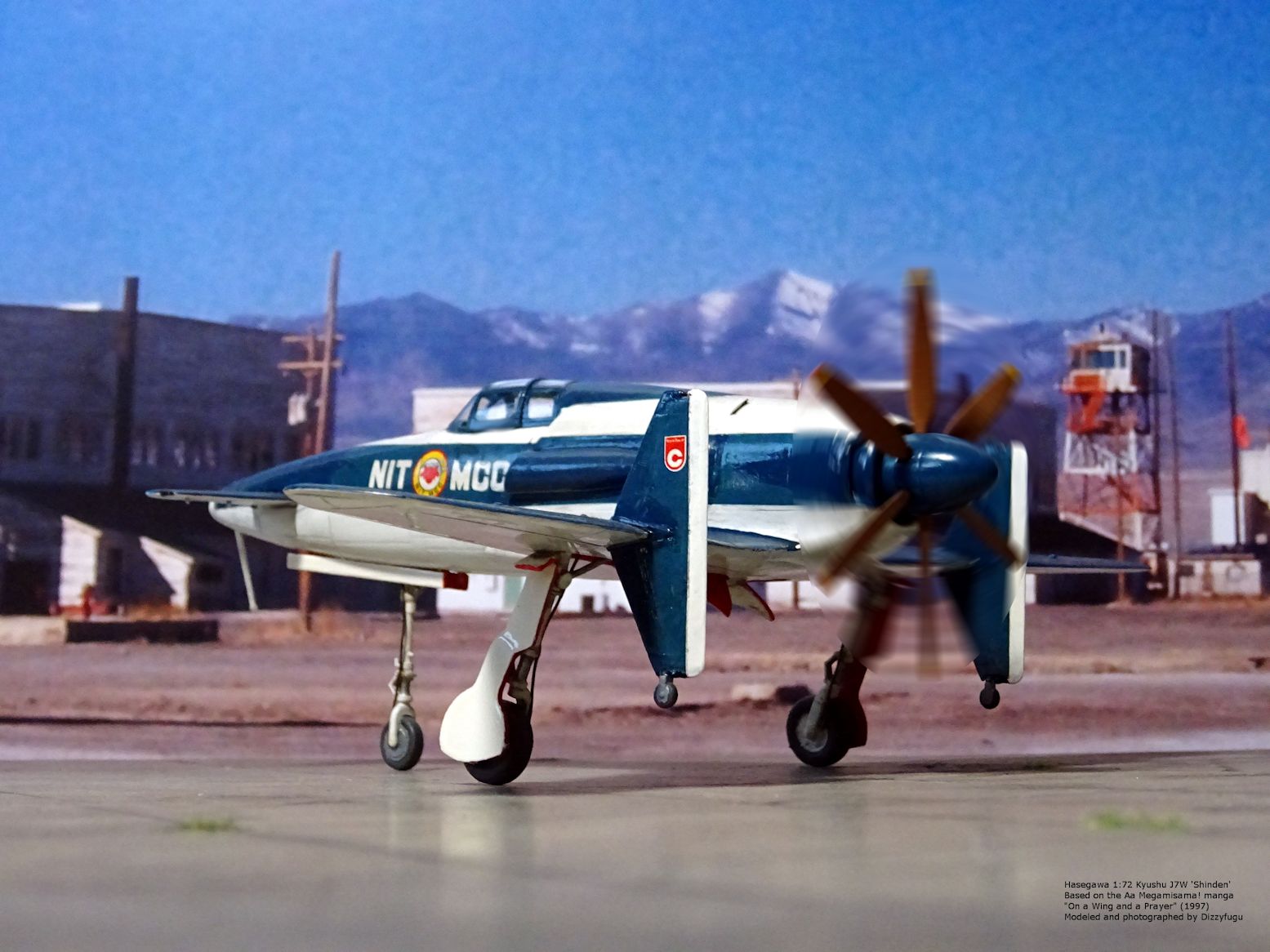 WildEagles: Kyushu J7W "Shinden" Oh, my goddess! by DizzyFugu