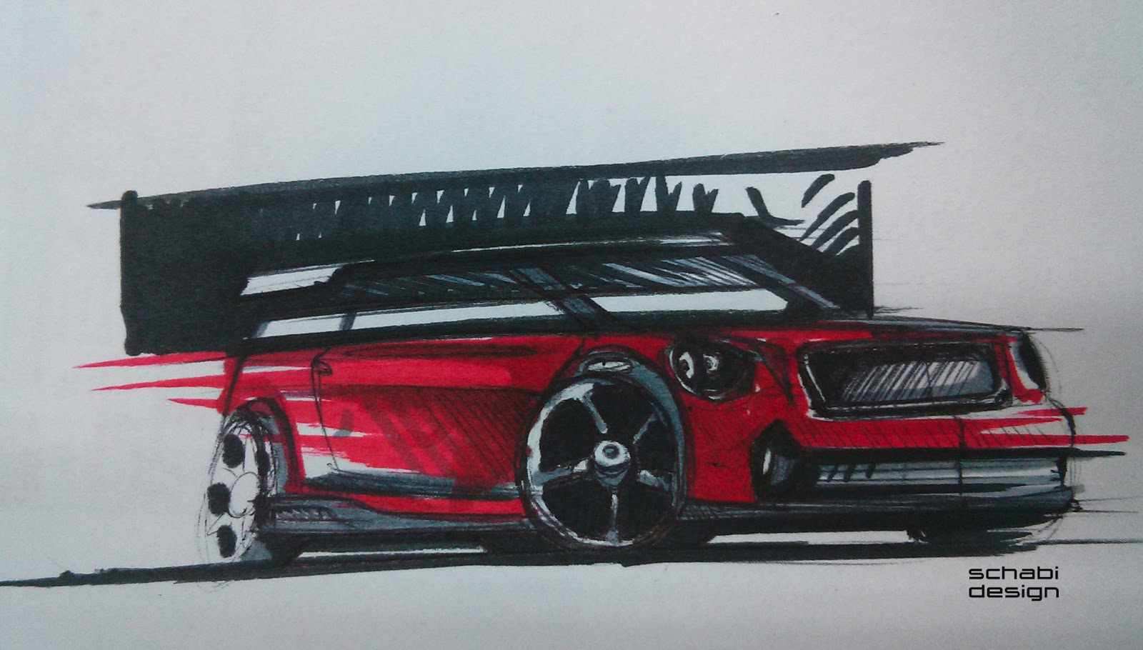 Schabi Design Sketch Site: Mini Cooper S Copic Sketch