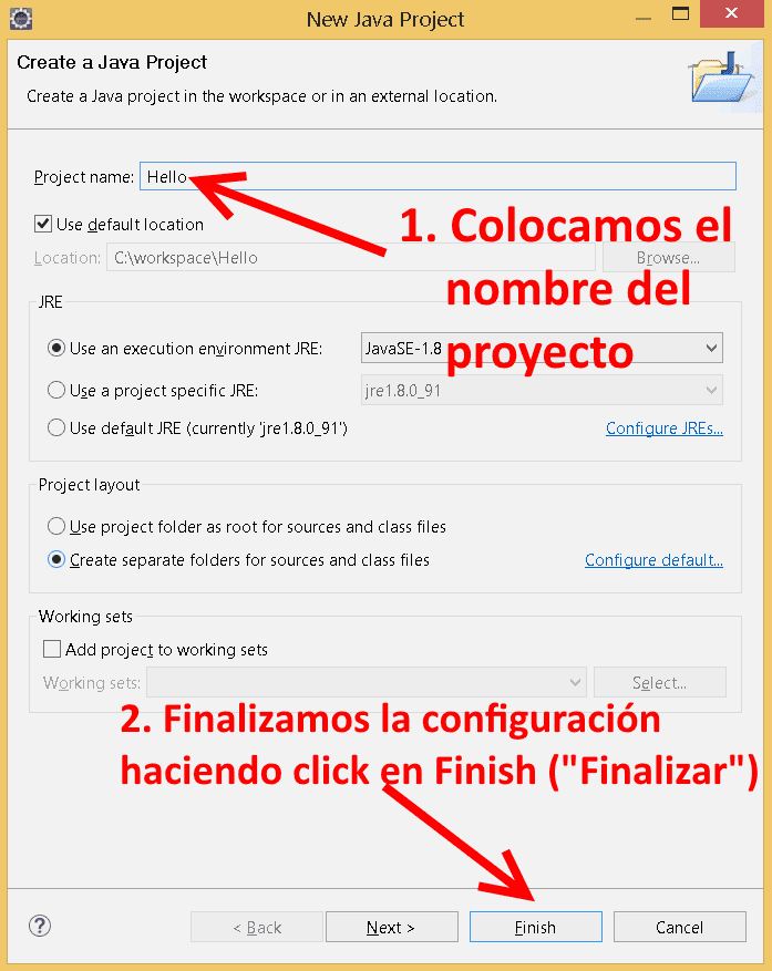 Java: Mi Primer Proyecto Con Eclipse - JaScrip