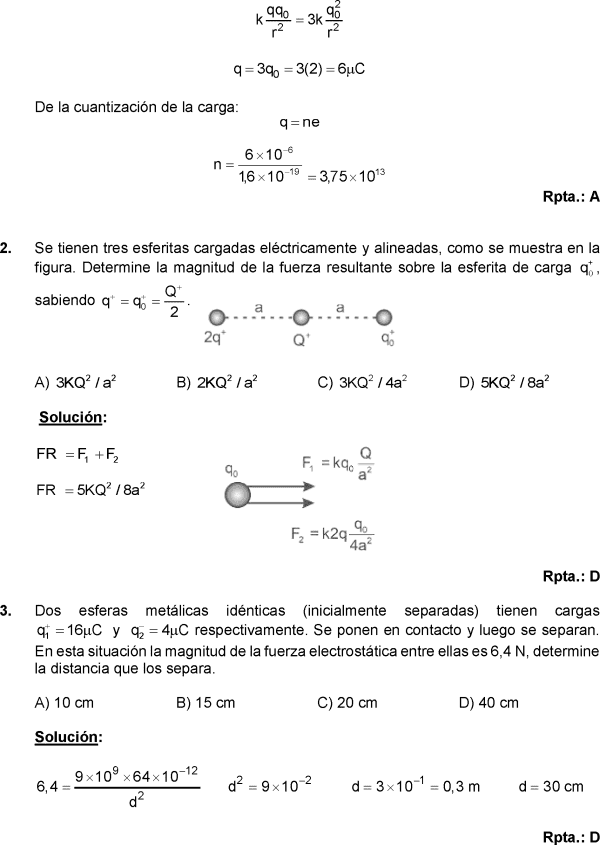 ELECTROSTÁTICA CARGA FUERZA ELÉCTRICA COULOMB CAMPO ELÉCTRICO POTENCIAL ...