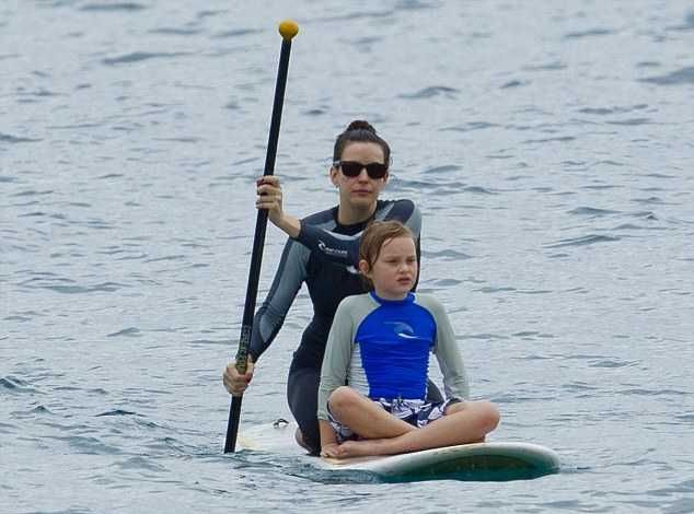 Retro Bikini: Liv Tyler Took “WaterSports” By Paddleboarding In Hawaii ...
