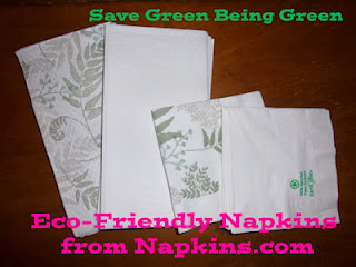 Save Green Being Green: Review: Eco-Friendly Napkins from Napkins.com