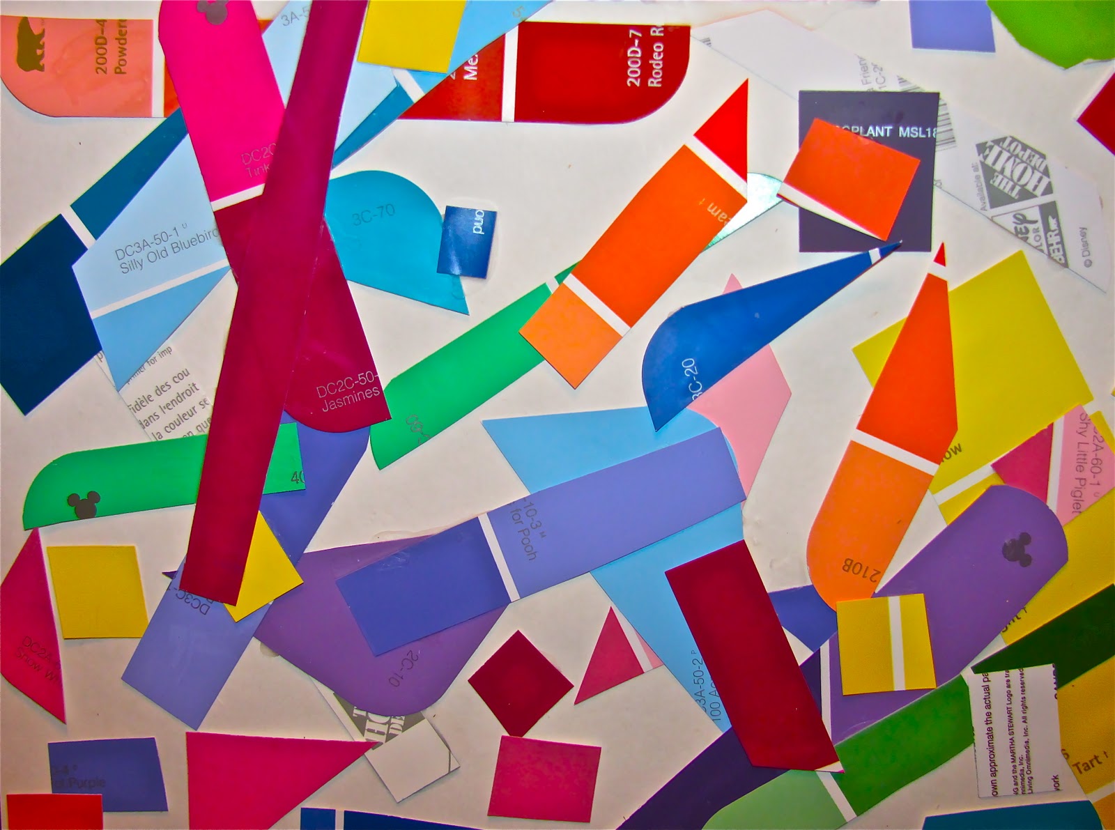 The Chocolate Muffin Tree: Paint Chip Art Collage