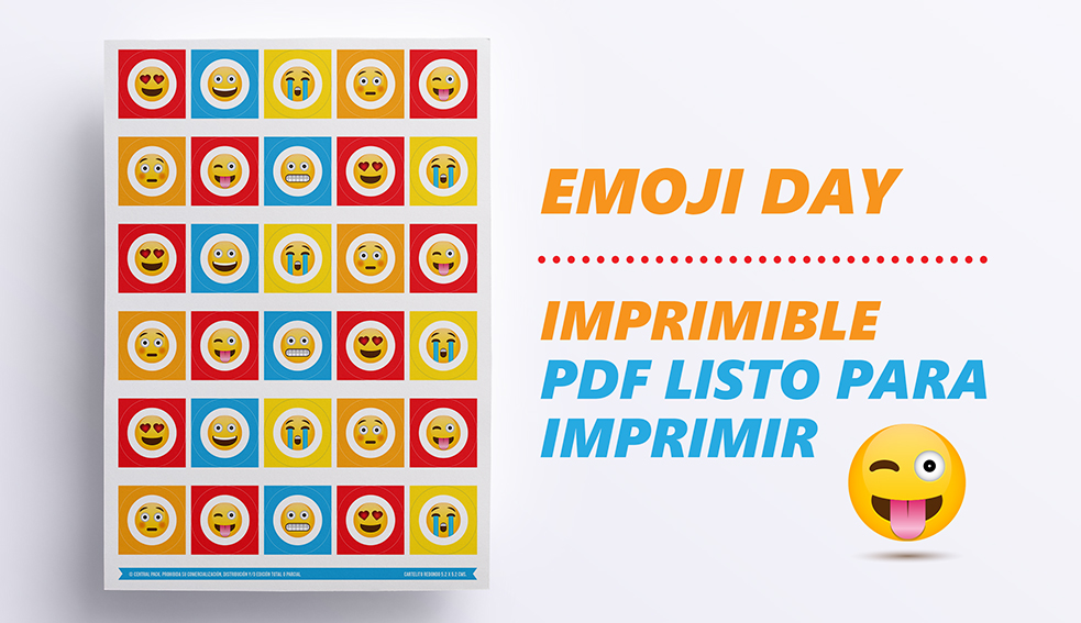 Imprimible de regalo por el día del Emoji