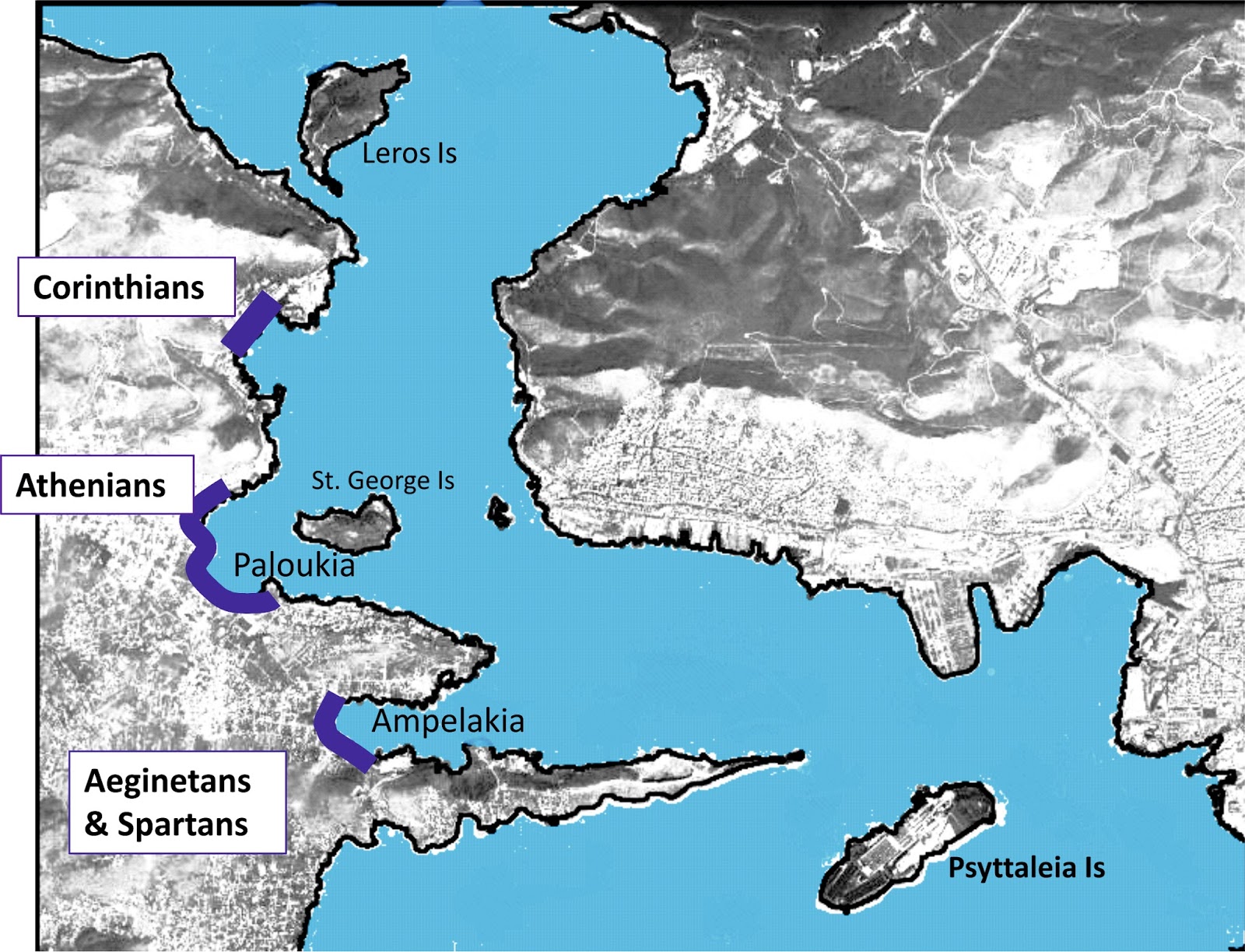 The Battle of Salamis - Maps