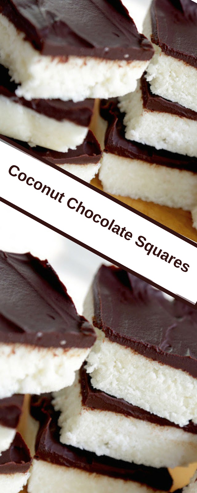 Coconut Chocolate Squares | Home Delicious Recipe