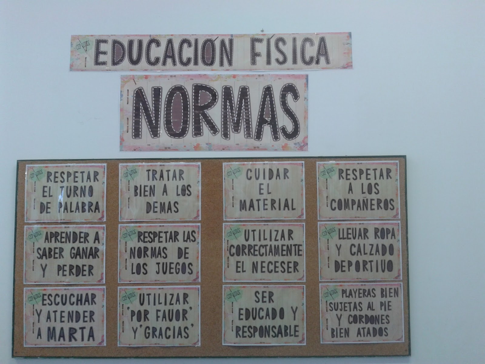EDUCACIÓN FÍSICA - CEIP Quirós - Alfoz de Lloredo: NORMAS AULA ...
