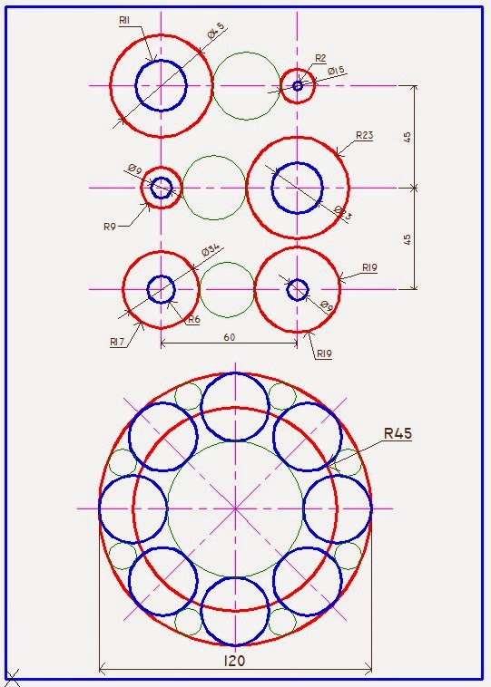 DIBUJO TECNICO: EJERCICIOS CIRCULOS