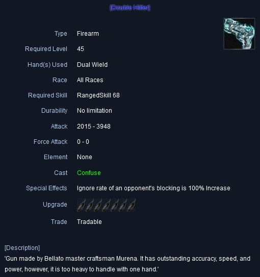 [Double Hiiter] - Guide RF Online