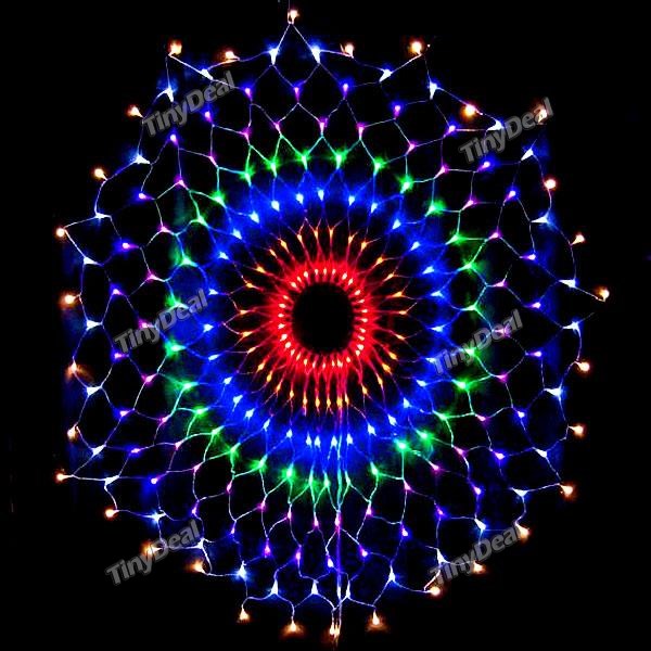 Nuovi prodotti: 1.2M 120-LED Colorful Light 8 Sparking Modes Spider Web ...