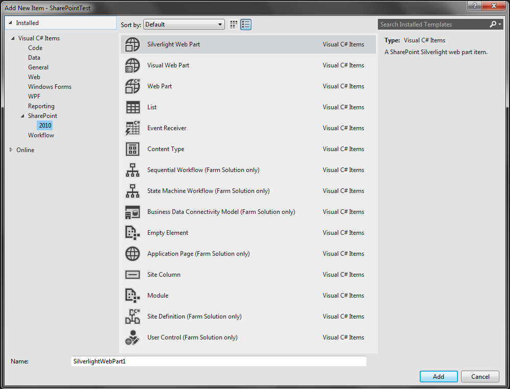 SharePoint x3: Обзор средств разработки для SharePoint в Visual Studio 11 Beta