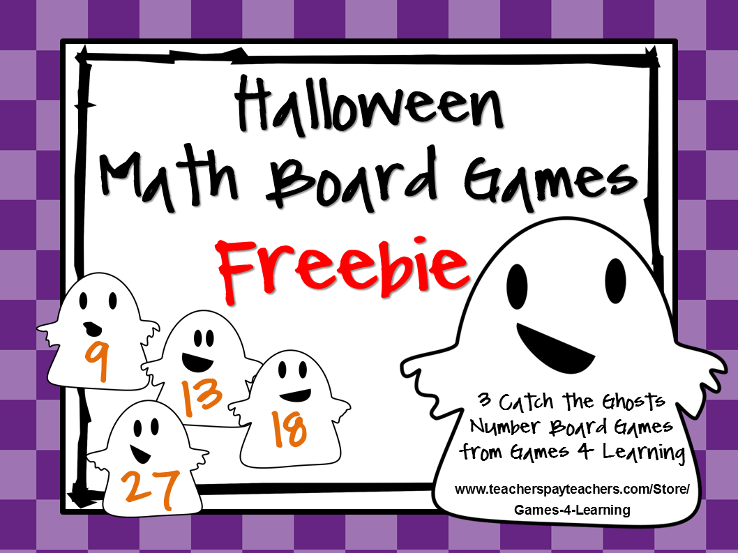 Fun Games 4 Learning: Halloween Math Freebies
