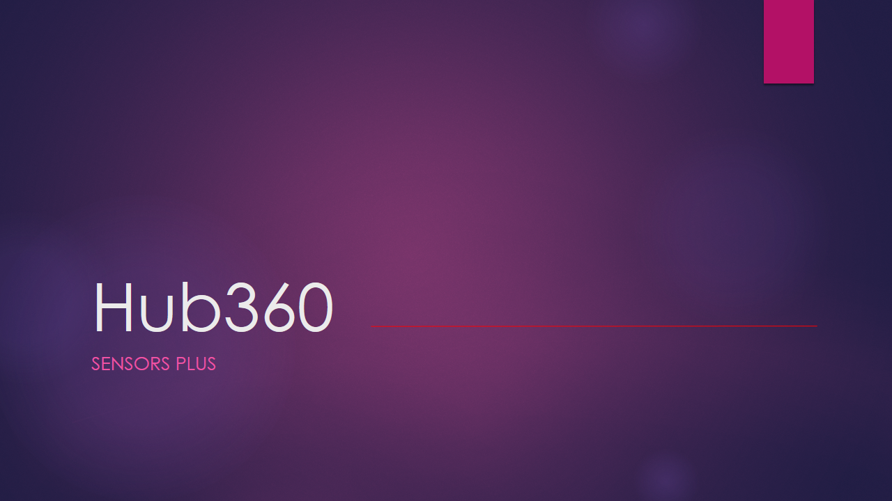 hub360: HUB360 SENSORS