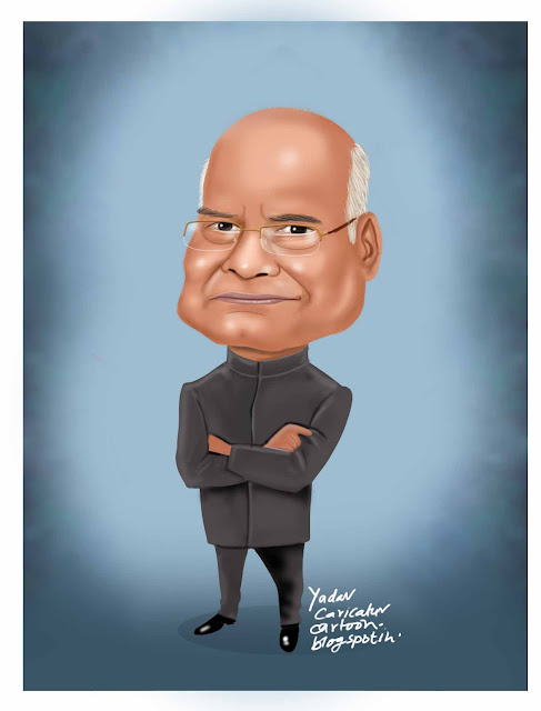 indian caricature: Ram Nath Kovind cartoon, Ram Nath Kovind caricature ...