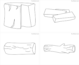 Four Coloring: Free printable Log coloring pages for kids