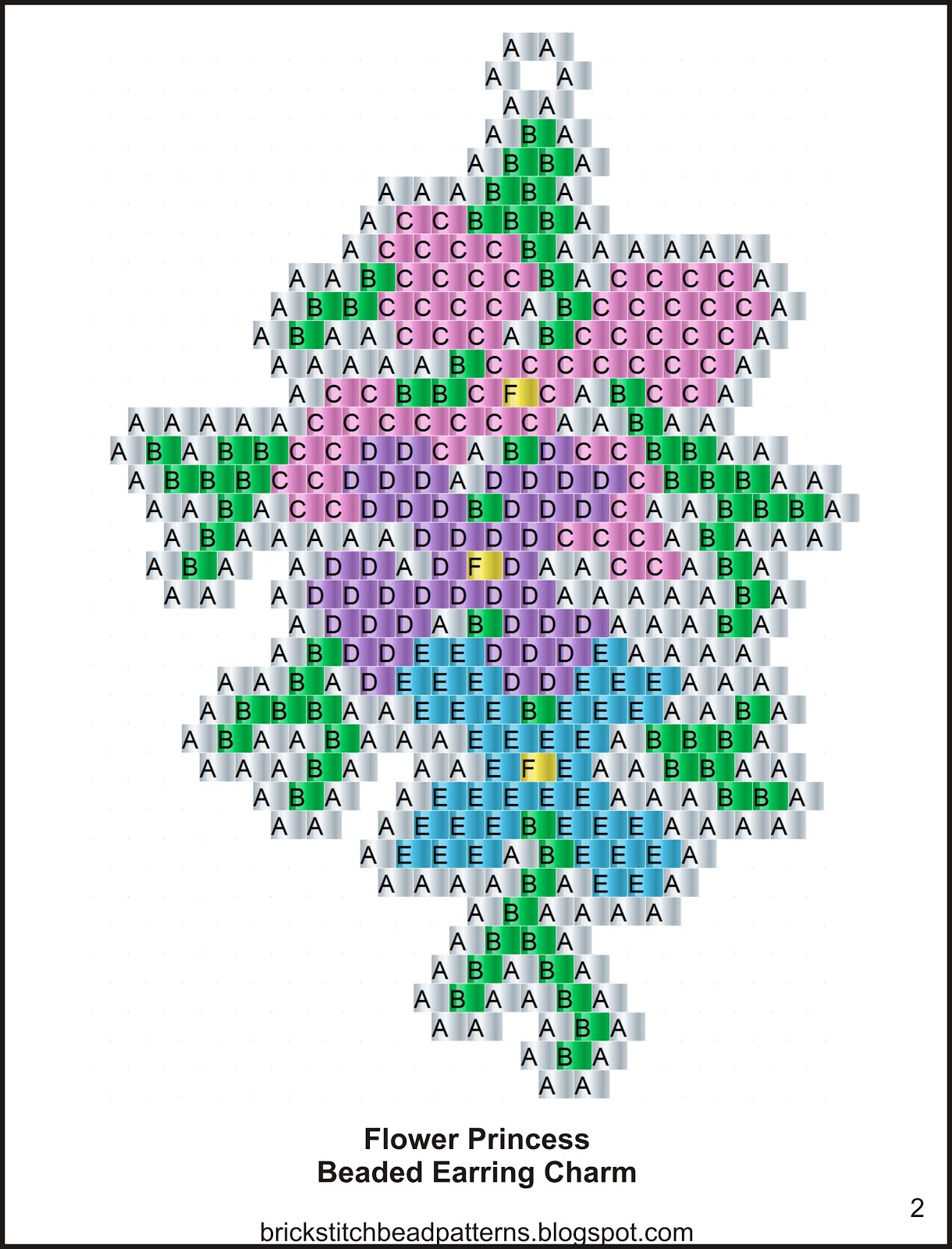 Brick Stitch Bead Patterns Journal: Flower Princess Brick Stitch Beaded ...