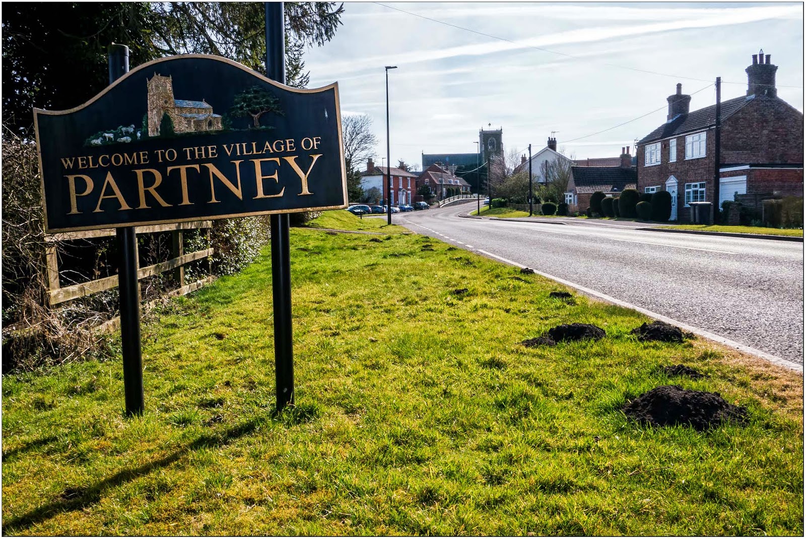 Lincolnshire Cam: The village of Partney, Lincolnshire.