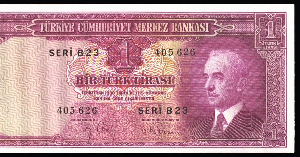 1 Turkish Lira note 1930 İsmet İnönü|World Banknotes & Coins Pictures ...