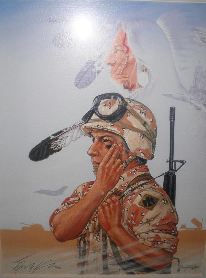 Tina's Marine: Enoch Kelly Haney paintings