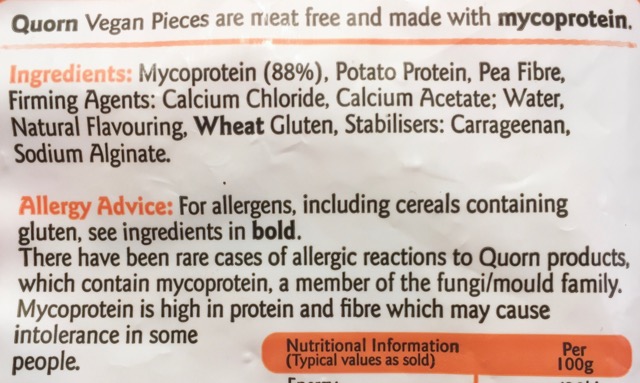 VEGANOO Vegan Reviews: Review: Quorn Vegan Meat-Free Pieces