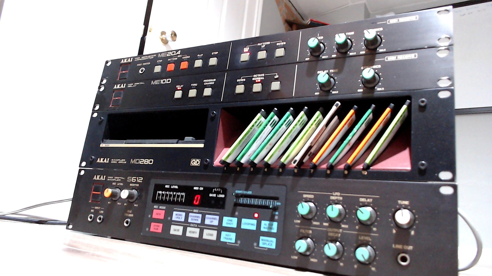 MATRIXSYNTH: Akai S612, MS204, MS100, & MD280 Full Set