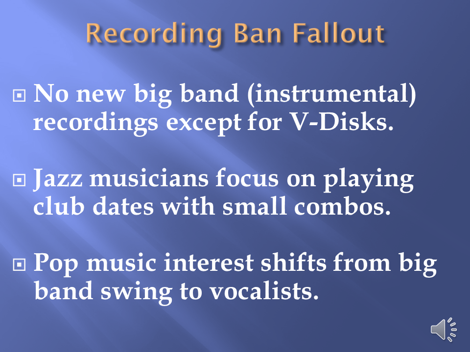 Marist Center for Lifetime Study - The Big Band Era