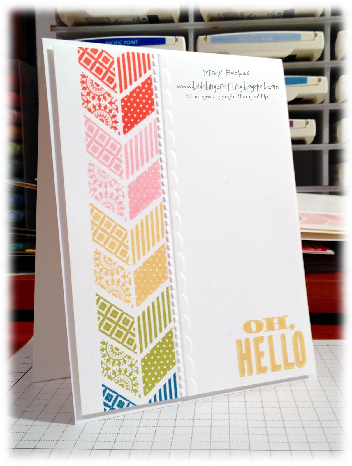 Bada-Bing! Paper-Crafting!: Mailable Monday - Oh, Hello Stamp-a-ma-jig