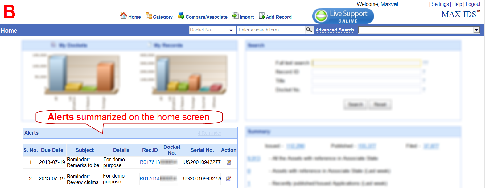 Maxval IP: MAX-IDS Now Incorporates Docketing Features