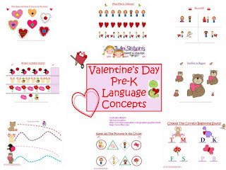 Twin Speech, Language & Literacy LLC: Valentine's Day Pre-K Concepts