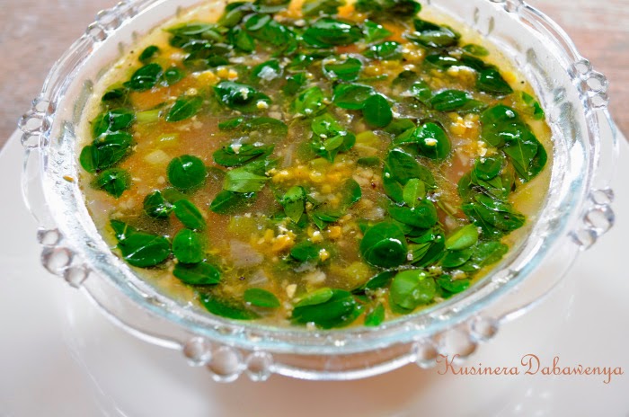 corn soup with malunggay