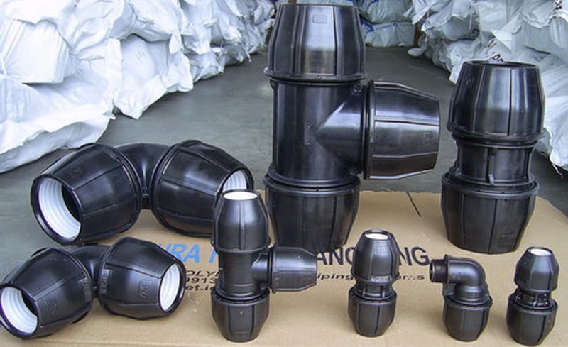 FISH COMPRESSION FITTING:pipa hdpe untuk air dan gas