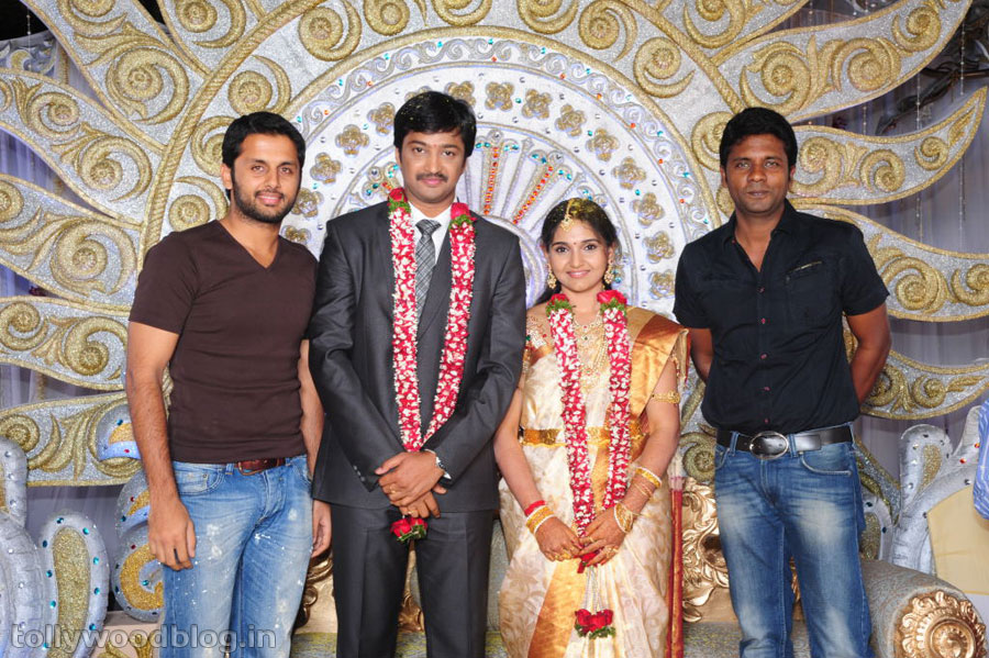 Aryan Rajesh Wedding Reception Photos Stills