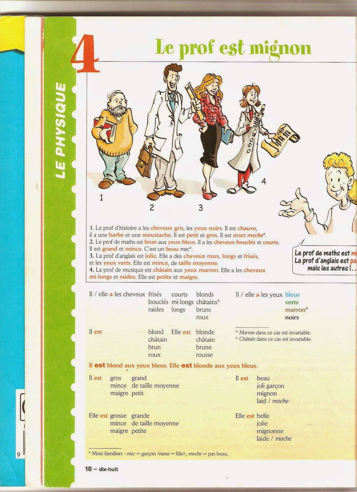 Bienvenus au blog: VOCABULAIRE: La DeScRiPtIoN pHySiQuE eT Le cArAcTèRe