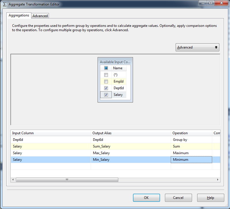 Aggregate Transformation In Ssis It Developer Zone