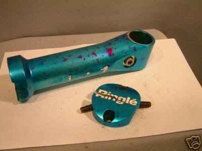 Bicycle picture blog: Splatter anodized Ringle Zooka stem