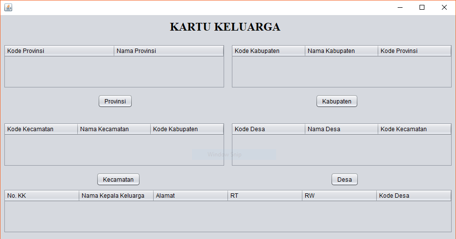 Membuat Form Kartu Keluarga