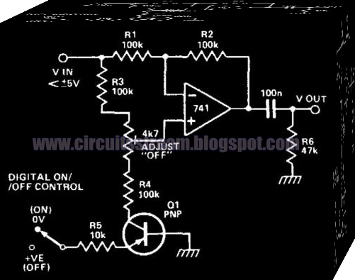 Electronic Transistor Turns Op Amp On or Off Circuit Diagram ...