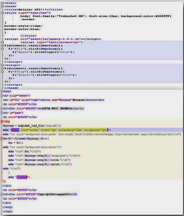 Menampilkan Data dalam bentuk XML ke Table HTML dengan PHP ~ Analis ...