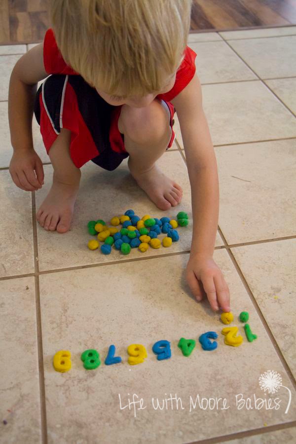 Playdough Number Smash: an Active Way to Practice Counting - Life with ...
