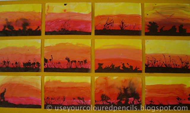 Use Your Coloured Pencils: Bushfire Paintings